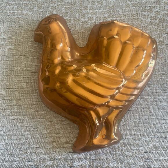 Unique Vintage | Accents | Vintage Copper Chicken Jello Mold | Poshmark